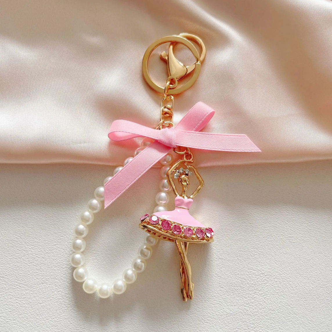 Pearls & Pirouettes Ballerina Key Chain – Upstage Dancewear & Costume ...