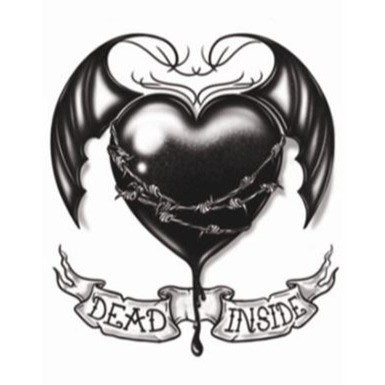 Dead Inside - Gothic Tattoo – Upstage Dancewear & Costume Factory