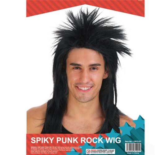 Spiky Punk Rock Wig - Black – Upstage Dancewear & Costume Factory